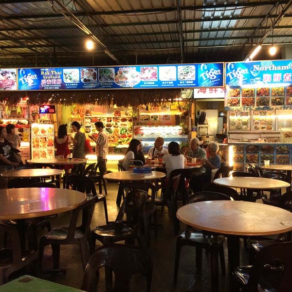 Northam Beach Café, Chinese Hawker cuisine at George Town, Penang ...
